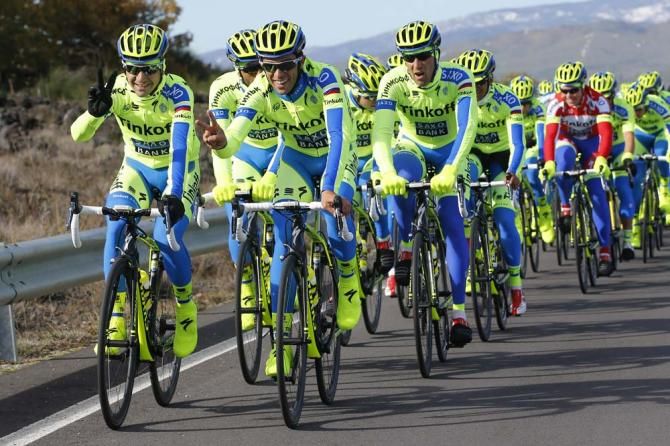 Gallery: Tinkoff-Saxo train in Sicily | Cyclingnews