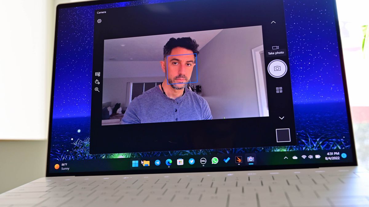 The Dynabook Portégé X30W-K's second camera on the keyboard deck isn't ...