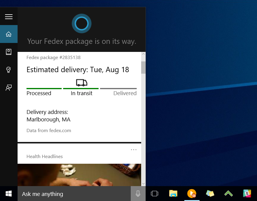 How to track packages using Cortana in Windows 10 | Windows Central