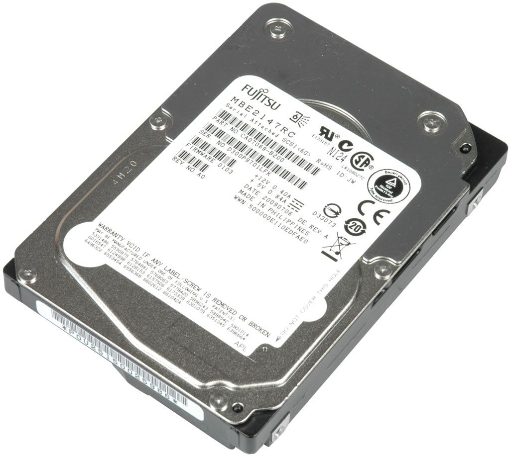2.5”: Fujitsu MBE2147RC (15,000 RPM, 147GB) - New Enterprise Hard Drives: 6 Gb/s SAS And 200 MB ...