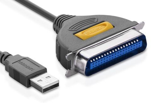 These are the cables needed to connect your printer to your PC ...