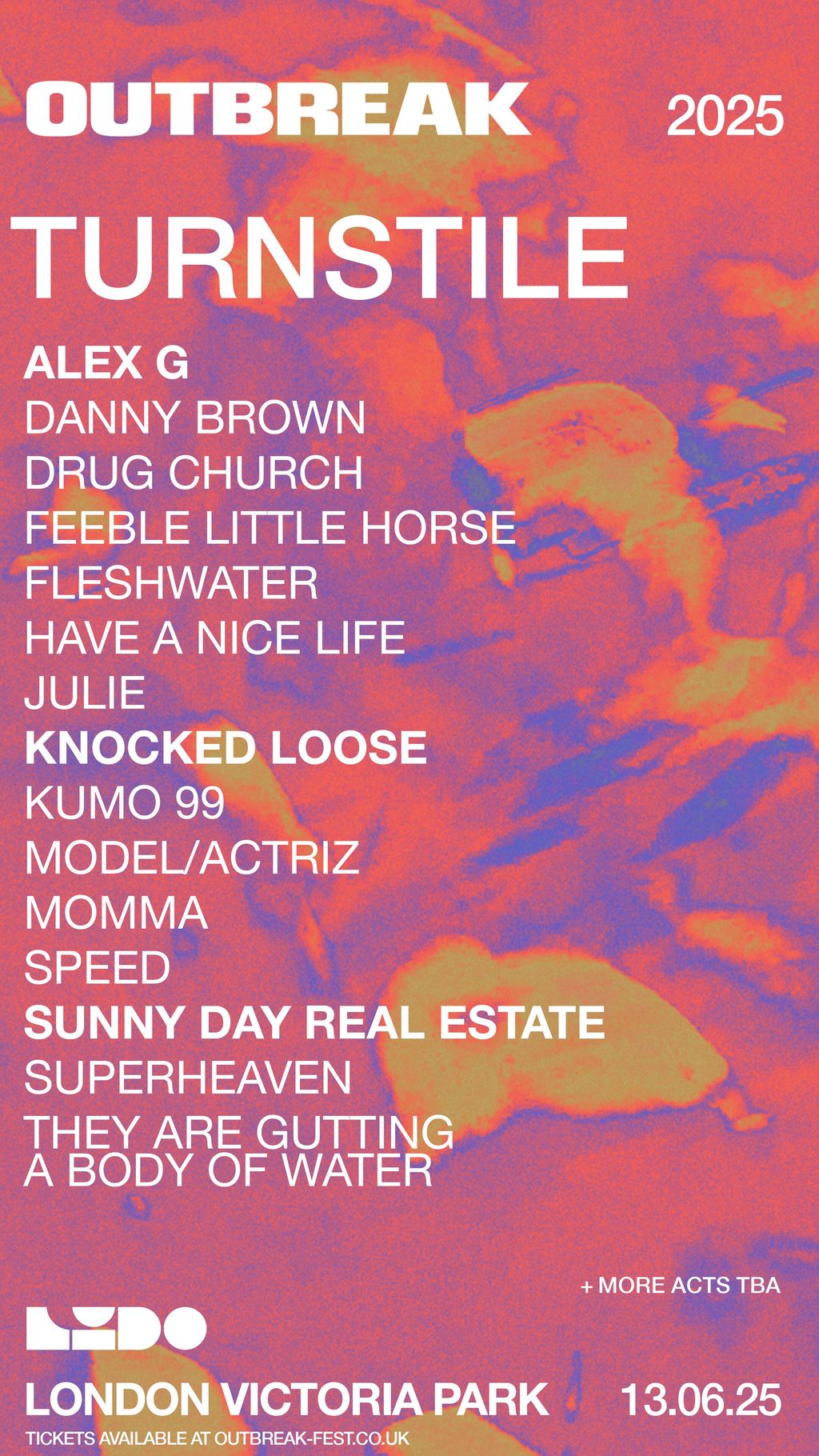 Turnstile to headline newly launched Outbreak Festival London in 2025 ...