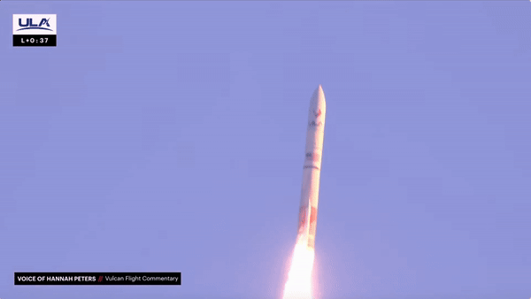 Vulcan Centaur rocket launches experimental military satellite on its ...