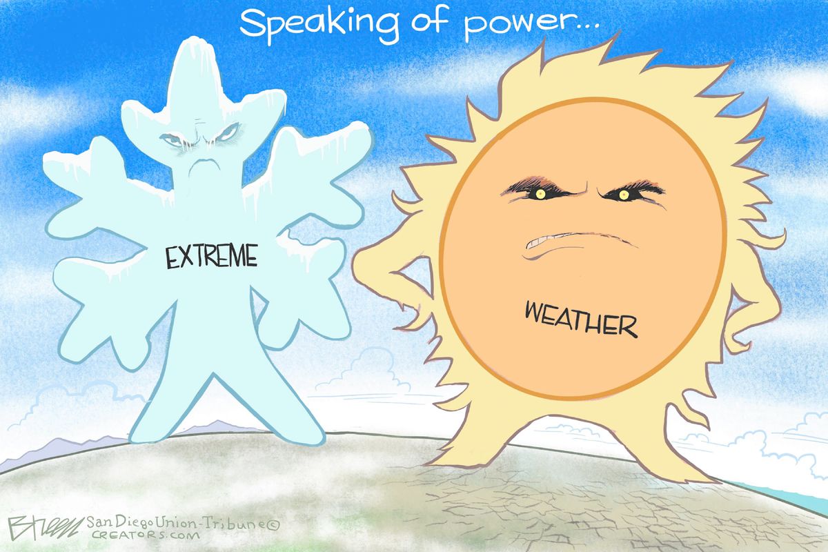 Editorial Cartoon U.S. extreme weather texas | The Week