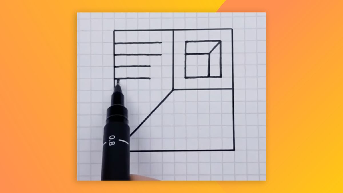 Learn to draw a trippy optical illusion in 60 seconds | Creative Bloq