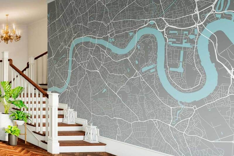 Trending: The Best World Map Murals and Map Wallpapers