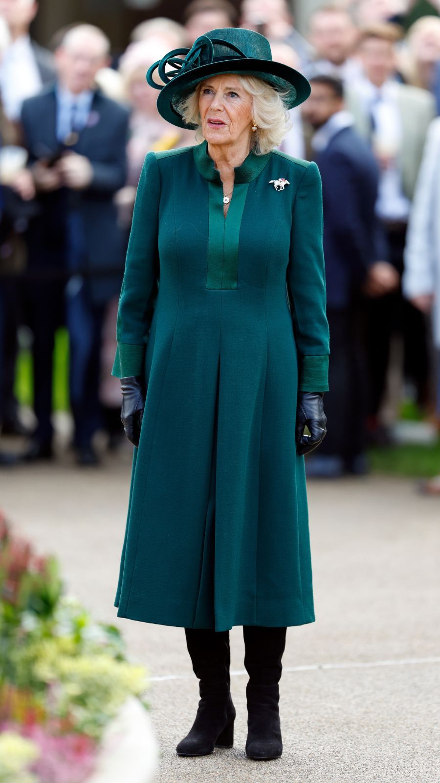 We are obsessed with Queen Camilla's suede knee-high boots | Woman & Home