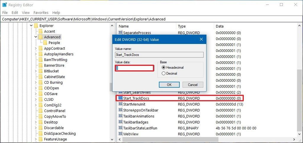 How to disable recent files and locations in Jump Lists on Windows 10 ...