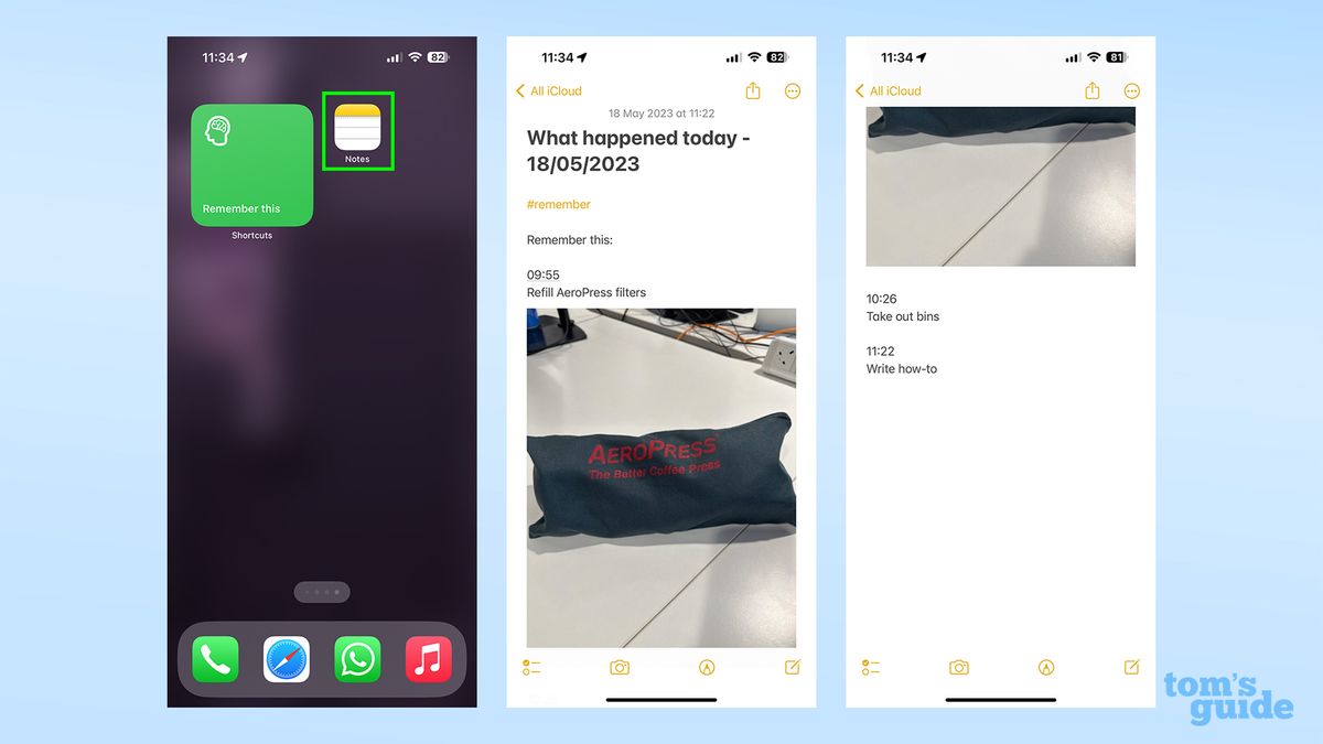 The iPhone's new Remember This shortcut is an easy way to keep track of ...