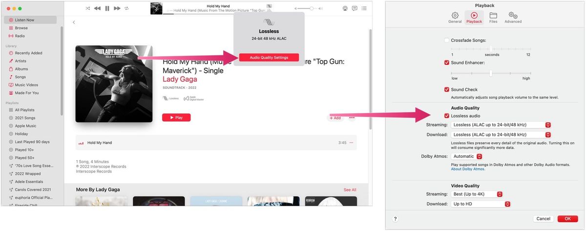 How to turn on Apple Music Lossless Audio and Dolby Atmos on Mac | iMore
