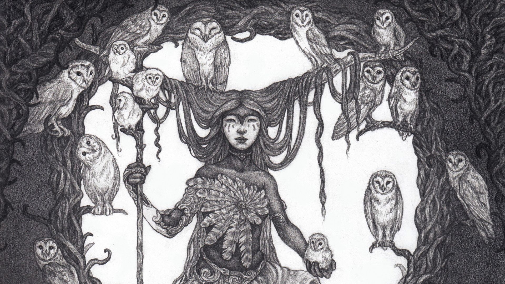 Inside these intricate pencil drawings, which explore themes of nature ...