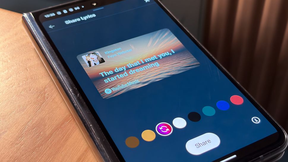 YouTube Music is testing AI-generated backgrounds for lyric cards ...