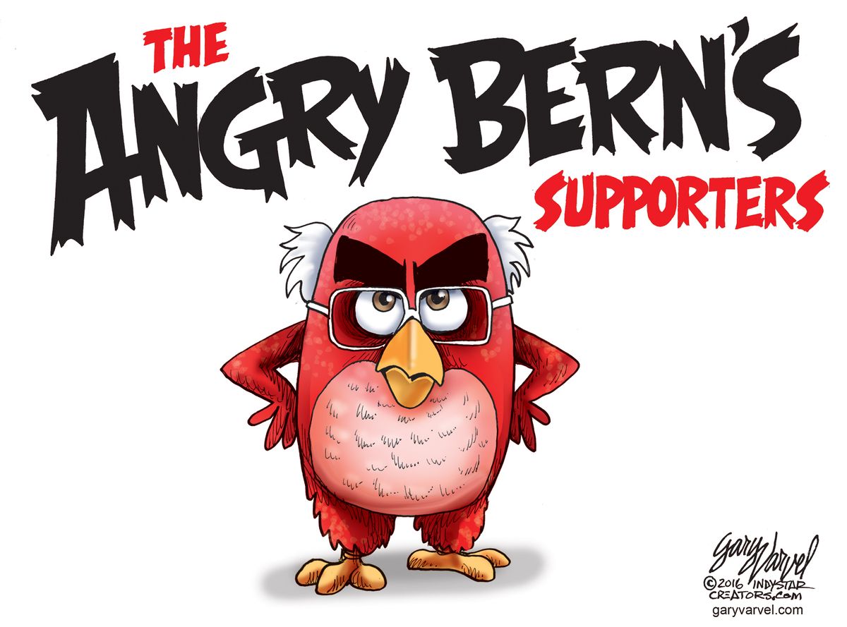 Political Cartoon U.S. Angry Bern | The Week
