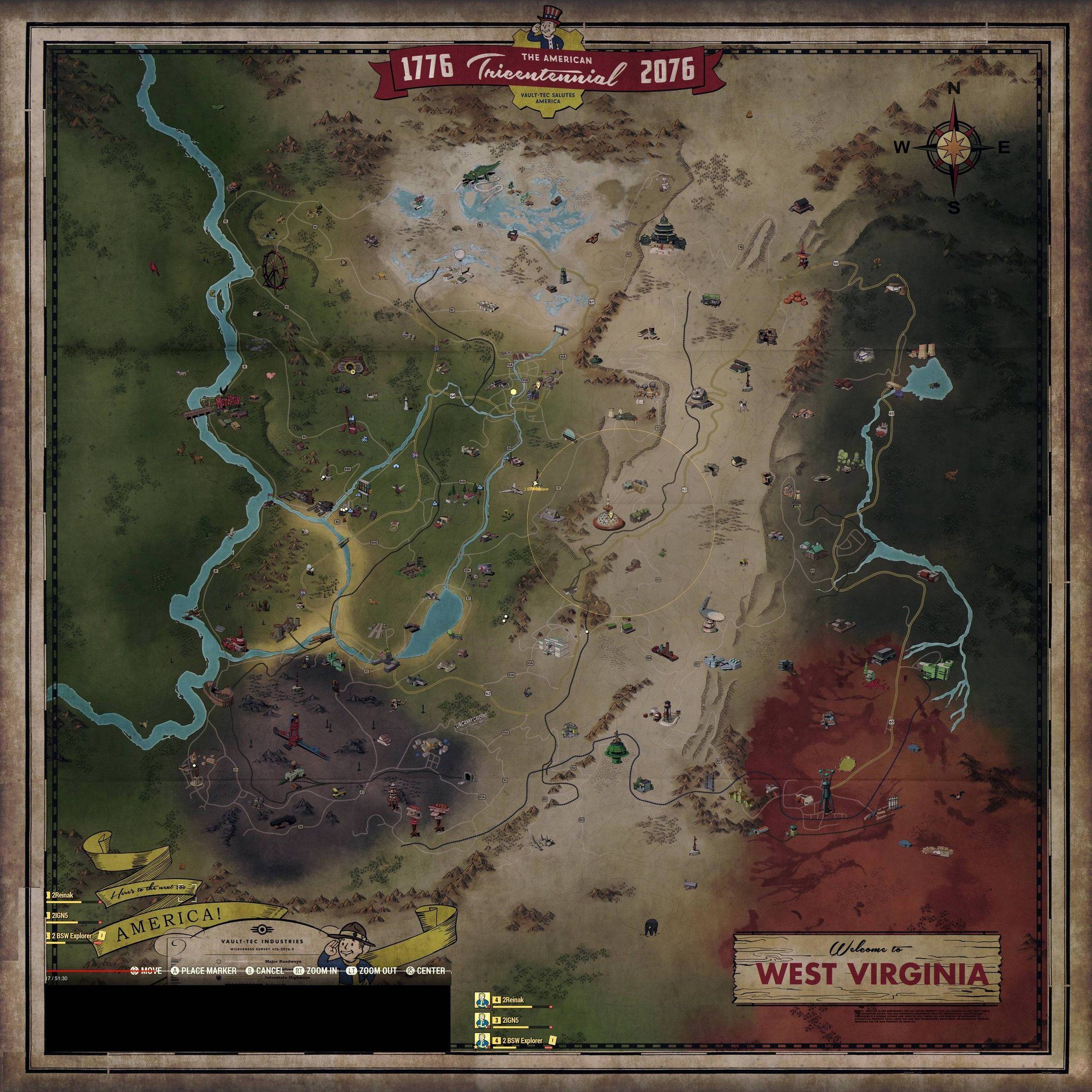 Take a full look at Fallout 76's diverse map | Windows Central