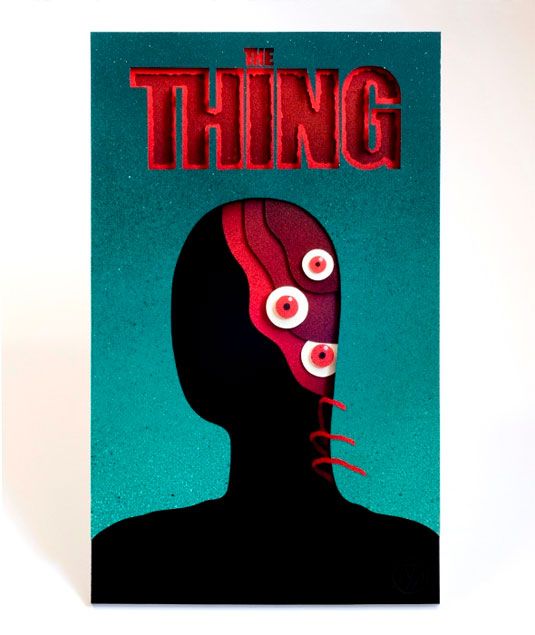 Movie monsters reborn in paper art | Creative Bloq