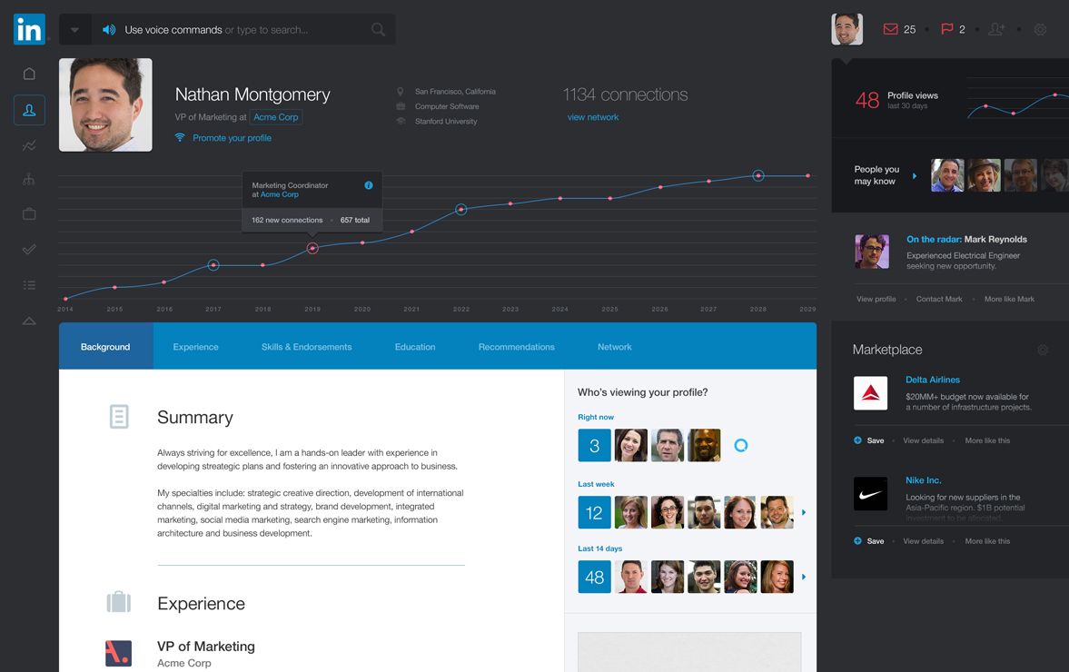 LinkedIn design concept aims to boost user experience | Creative Bloq