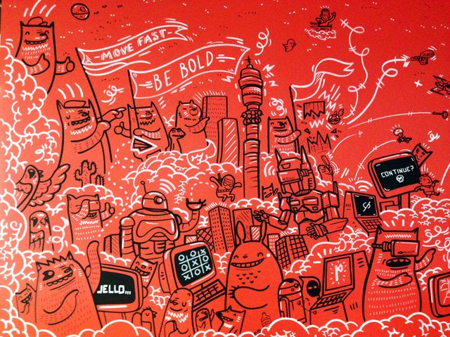 Facebook's walls get a stunning illustrative facelift | Creative Bloq