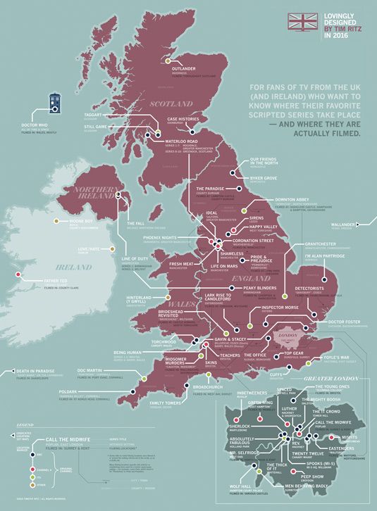 Designer maps out the best of British television | Creative Bloq