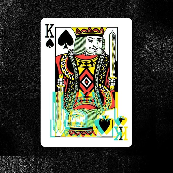Glitch art playing cards bend reality | Creative Bloq