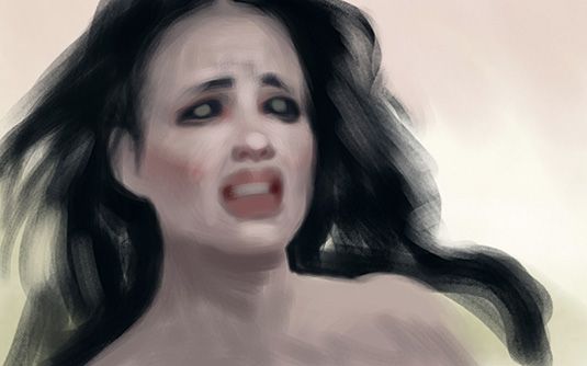 Painting a character with a pained expression | Creative Bloq