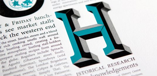 Letterpress typography pays tribute to 400-year-old street | Creative Bloq