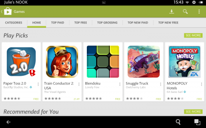 Apps and games - Nook HD review - Page 5 | TechRadar