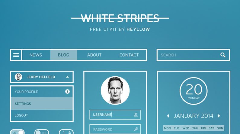 Free UI kit for fans of super-minimal | Creative Bloq