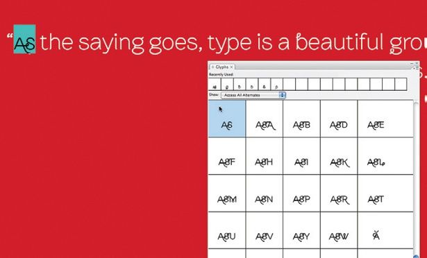Use glyphs to design a poster | Creative Bloq