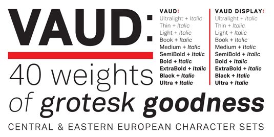Font of the day: Vaud | Creative Bloq