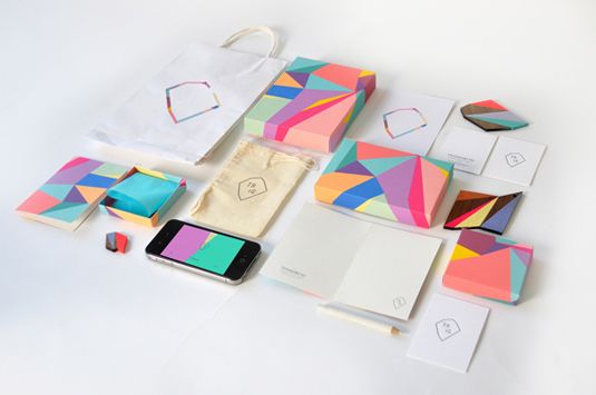 Beautiful geometric branding for custom jewellery | Creative Bloq