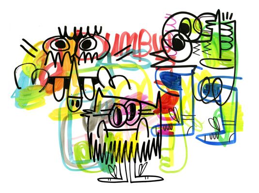 Jon Burgerman doodles won't fade for 100 years | Creative Bloq