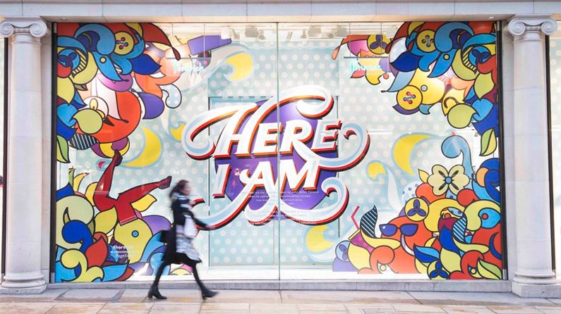 Typographic window display is a glass act | Creative Bloq