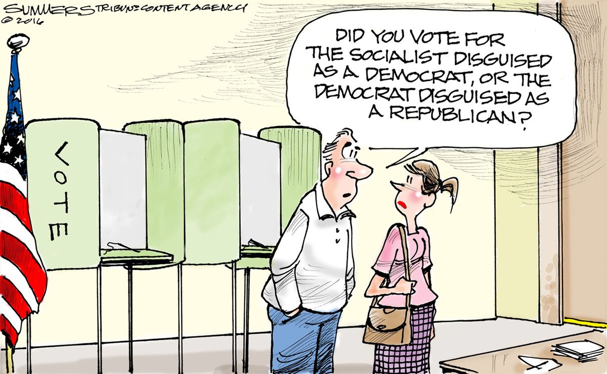 Political Cartoon U.S. Bernie Hillary 2016 | The Week