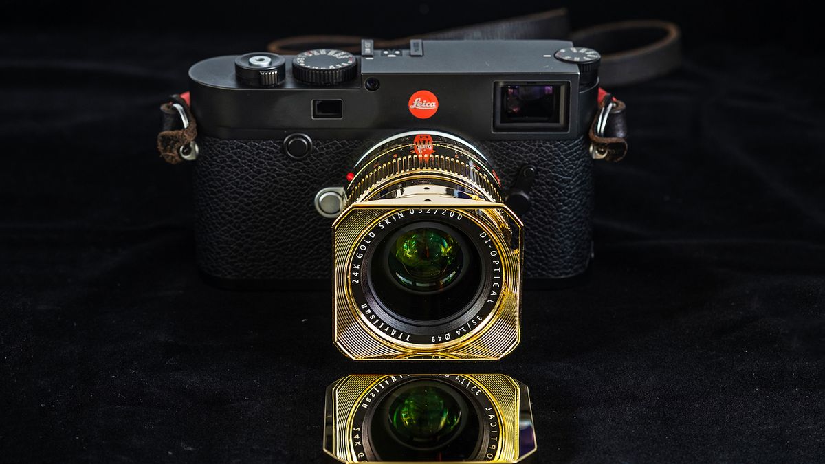 This 24K gold lens will let thieves know you have more money than sense ...