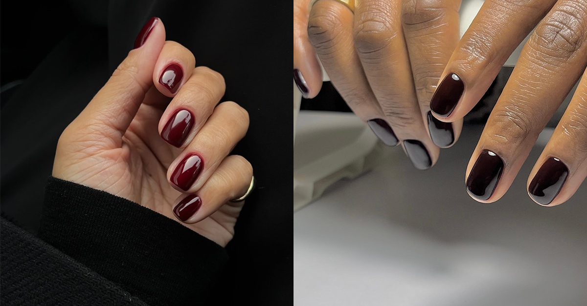 9 Deep Red Nail Colour Ideas I'm Saving For My Autumn Manicure | Who ...