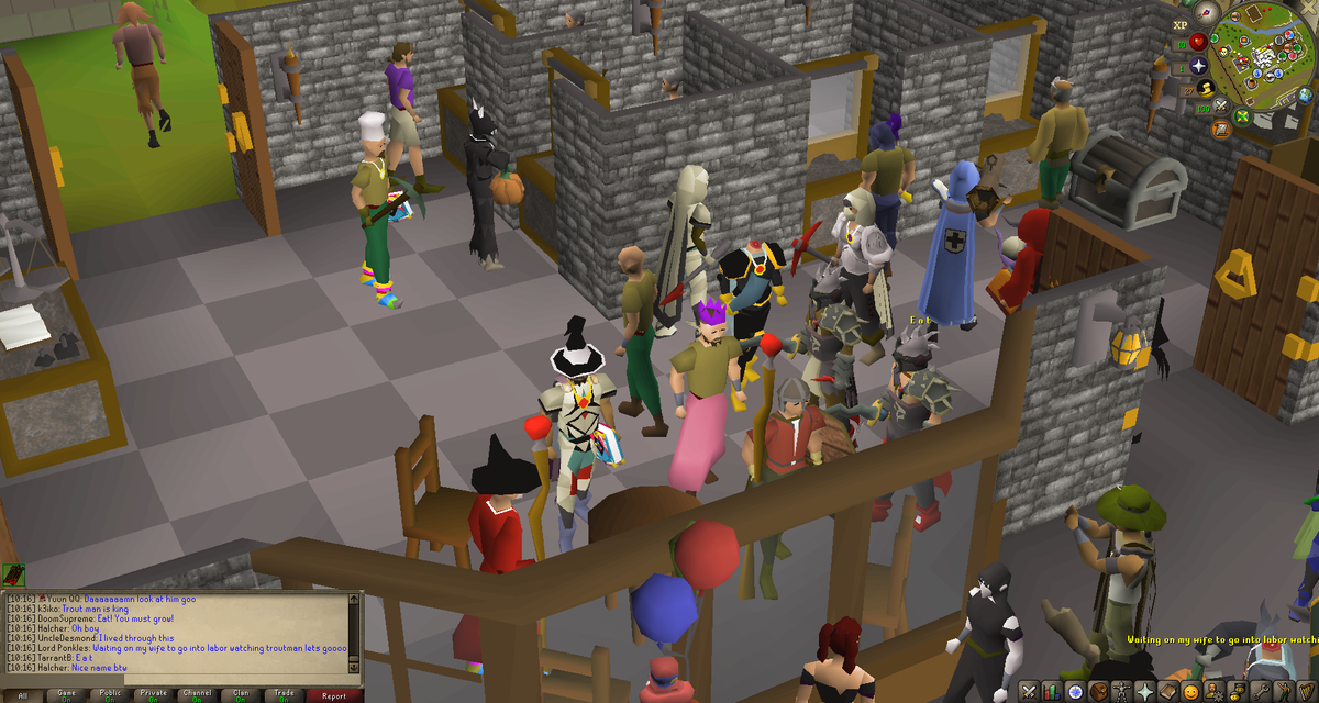 There's a guy in Old School RuneScape trying to eat over 500,000 trout ...