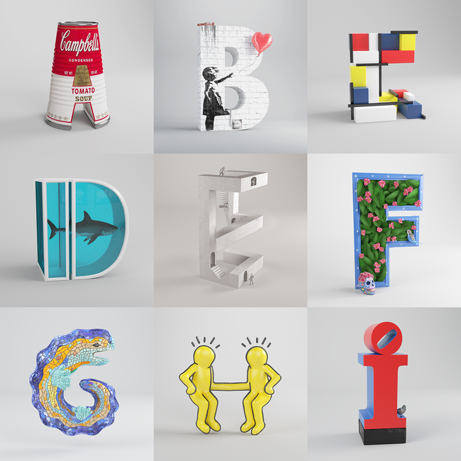 This artists alphabet is the most beautiful thing you’ll see all day ...