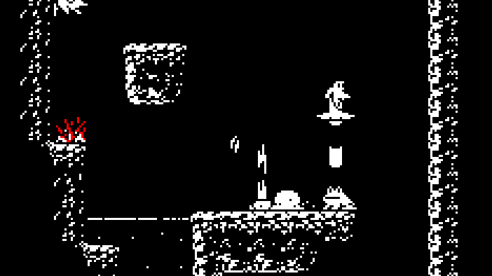 Downwell is a vertical shooter about falling down a well | PC Gamer