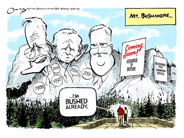 Political cartoon Jeb Bush family presidency | The Week