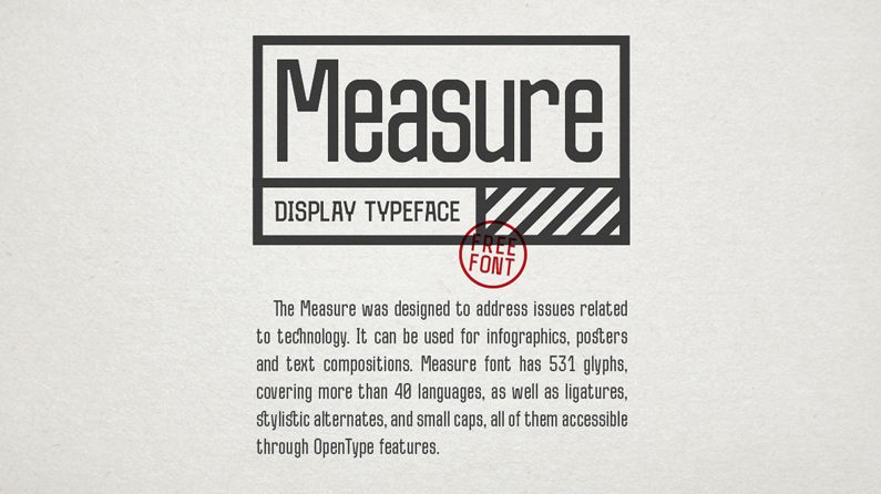 Font of the day: Measure | Creative Bloq