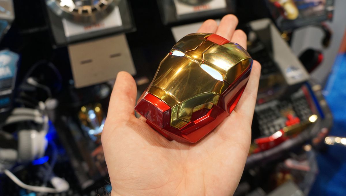 Here's a mouse that looks like Iron Man's shrunken head | PC Gamer