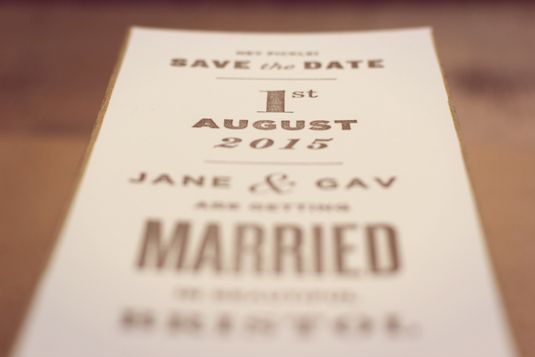 Save the date with these type-tastic wedding invites | Creative Bloq