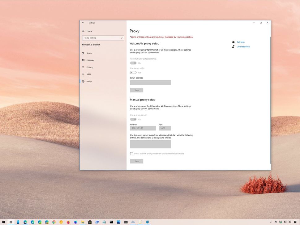 How to prevent users from changing proxy settings on Windows 10 ...