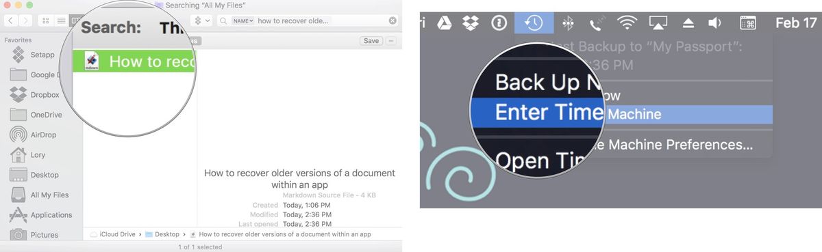 How to restore older versions of a document within an app on macOS | iMore