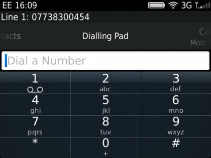 Contacts, calling and messaging - BlackBerry 9720 review - Page 3 ...