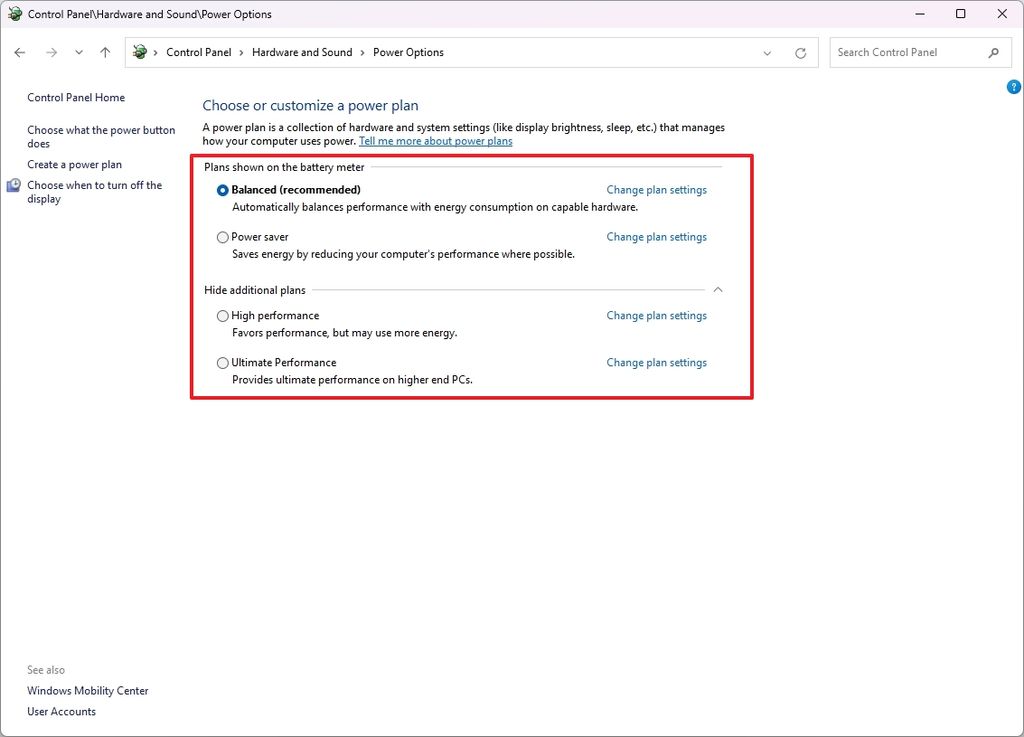 How to change power modes for performance or battery on Windows 11 ...
