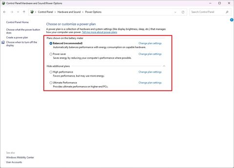 How to change power modes for performance or battery on Windows 11 ...