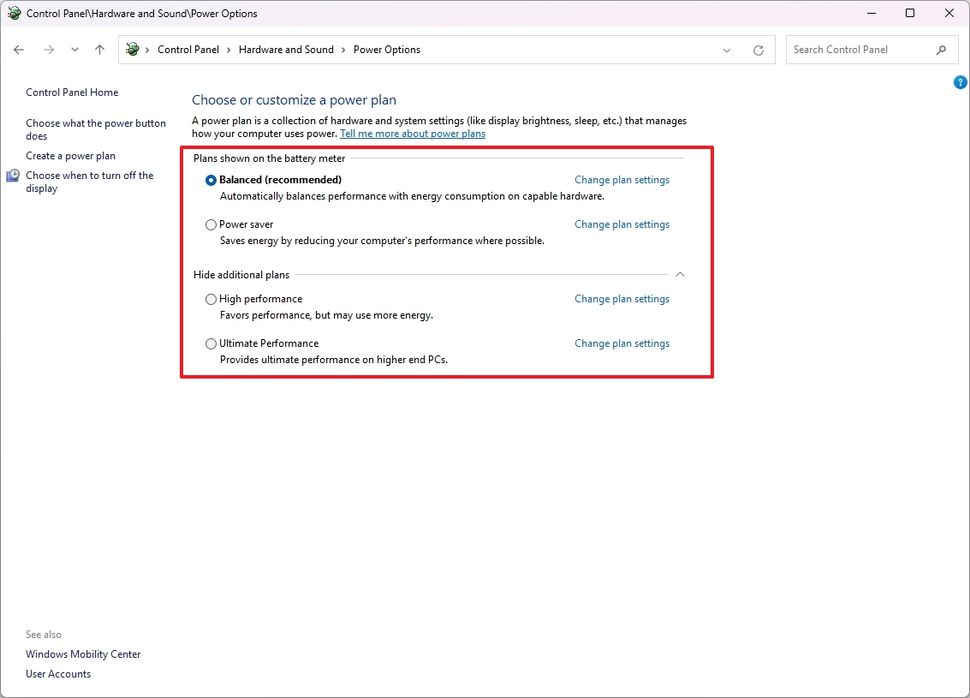 How to change power modes for performance or battery on Windows 11 ...