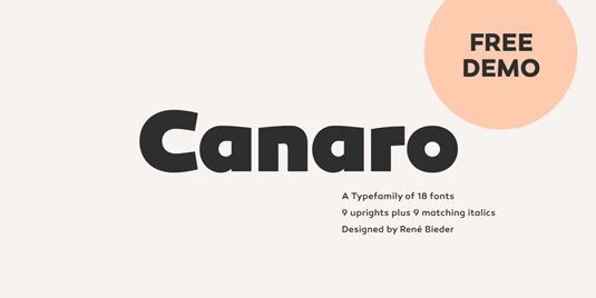 Font of the day: Canaro | Creative Bloq