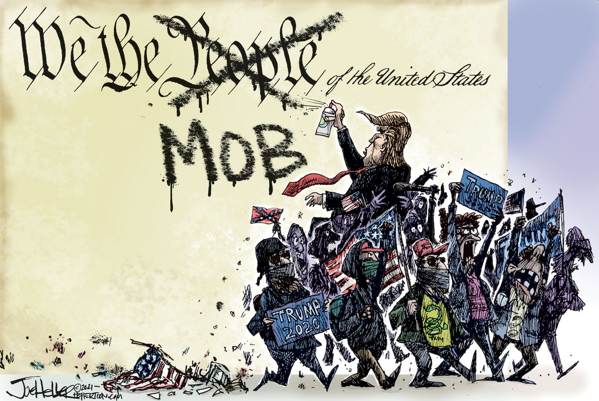 Political Cartoon U.S. Trump Capitol mob | The Week